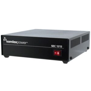 samlex sec-1212 desktop switching power supply input: 120 vac, output: 13.8 vdc, 10 amps ul approved