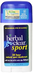 herbal clear sport deodorant stick 1.80 ounces