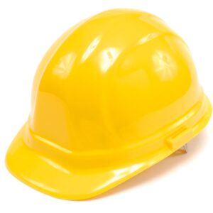 erb 19952 omega ii cap style hard hat with mega ratchet, yellow