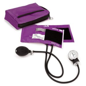 prestige - 882-pur aneroid sphygmomanometer with matching purple carrying case