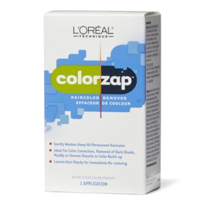 l'oréal technique colorzap hair color remover - leaves hair ready for immediate recoloring, ideal for all color corrections