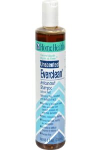 home health everclean anti-dandruff shampoo unscented - 1.8% salicylic acid, 8 fl oz - relieves itching & scalp-flaking, gentle & moisturizing for fresh, healthy hair - paraben-free, vegan