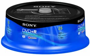 sony 25dpr47rs4 dvd+r recordable (25 disc spindle)