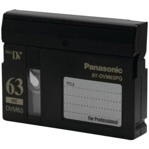 panasonic ay dvm63mq - master - mini dv tape - 10 x 63min [electronics]