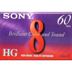 sony p6-60hg 60 minute high grade 8mm tape