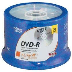 office depot dvd-r 16x 4.7gb 50 pack spindle