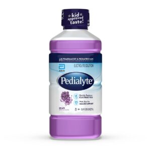 pedialyte electrolyte solution, grape, hydration drink, 1 liter