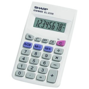 sharp el233sb standard function calculator