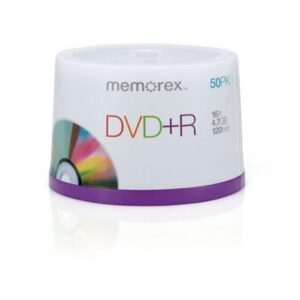 memorex dvd+r 16x 4.7gb 50 pack spindle