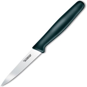 victorinox paring 3.25" spear point with polypropylene handle, large, black