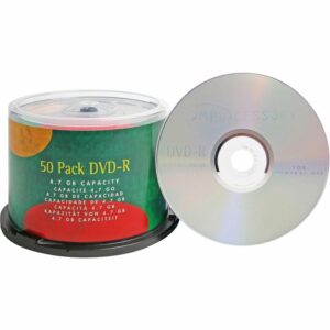 compucessory 35557 dvd-r, 4.7gb, 16x, branded, 50/pk