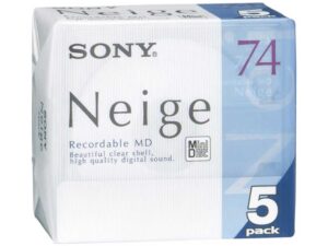 sony neige series minidisk 74 min 5 pack recordable md