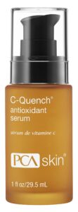 pca skin vitamin c quench antioxidant protective face serum - anti aging hydrating facial corrector with hyaluronic acid for fine lines & wrinkles, recommended for oily & acne-prone skin (1 fl oz)