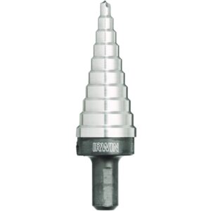 irwin tools irwin 11104 unibit4m 4-millimeter to 22-millimeter by 3/8-inch shank step drill bit