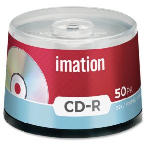 imation 66000083262 52x cd-r 700 mb 80 min 50 pack spindle