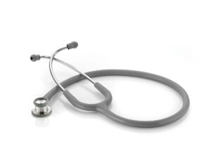 adc 605g adscope model 605 premium infant clinician stethoscope, gray