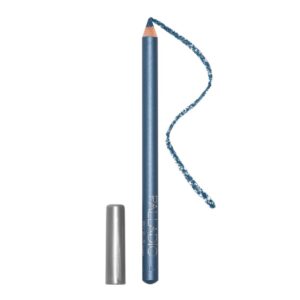 palladio wooden eyeliner pencil, thin pencil shape, easy application, firm yet smooth formula, perfectly outlined eyes, contour and line, long lasting, rich pigment, sky blue