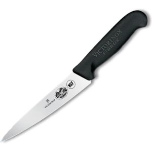 victorinox mini chef's, 5" blade, 1.25" at black fibrox pro handle