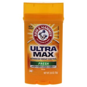 arm & hammer ultra max invisible solid antiperspirant deodorant, fresh, 2.6 oz