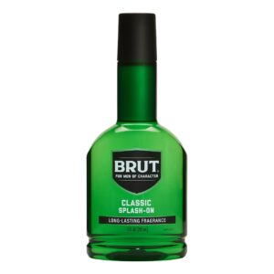 brut splash-on original fragrance - bold, masculine cologne for men - long lasting mens fragrance with spicy woods, floral, and citrus notes - 7 oz