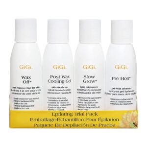 gigi epilating trial pack - pre- and post-waxing treatments, 2 oz each