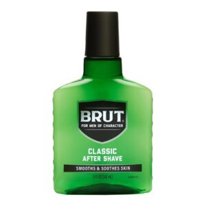 brut classic after shave for men - absorbs quickly to clean and tone skin for a refreshing feel - mens aftershave with iconic masculine scent - 5 oz