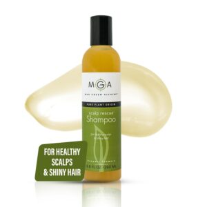 mga vegan hair shampoo - organic formula for all types of hair | with natural herbal scent for men & women | parabens silicone & sulfate free dandruff shampoo provides frizz control | 8.8 fluid ounce