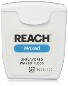 reach unflavored waxed dental floss, 55 yds