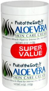 fruit of the earth aloe vera cream 4 oz. jars(2 pack)