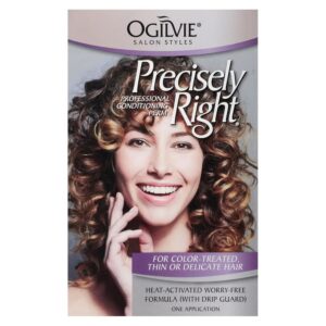 ogilvie salon styles precisely right professional conditioning perm kit - ideal for color-treated, thin, or delicate hair - 1 application