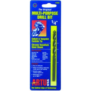 artu - 1/4in x 4-1/8in multi-purpose drill bit