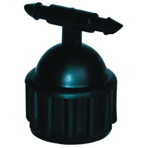 raindrip 336stub compression elbow, 5/8-inch, drip irrigation fitting for supply tubing and dripline, black