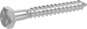 zinc hex lag screw 1/2" x 3"