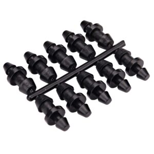 raindrip 646050b goof plugs for drip irrigation supply tubing, plug unneeded holes in tubing, plastic, 50-pack, black