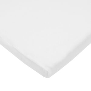 american baby company 15" x 33" fitted bassinet sheet, 100% natural cotton supreme jersey knit, white, soft breathable, for boys and girls