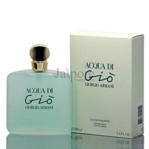 acqua di gio by giorgio armani for women eau de toilette spray, 3.4 ounces