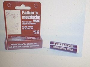 father's moustache wax neutral - 1/8 oz. neutral shade for all color hair. leak proof tube for pocket convenience