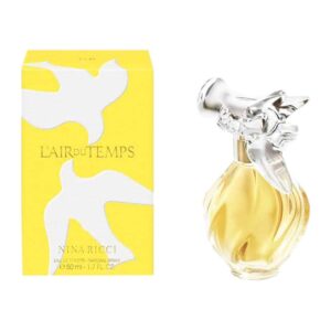 nina ricci l'air du temps perfume for women - floral fragrance mist - opens with notes of carnation and aldehydes - blended with rose and neroli - long lasting scent - eau de toilette spray - 1.7 oz