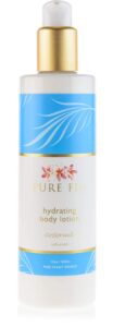 pure fiji body lotion hydrating - moisturizing lotion for dry skin with coconut milk and vitamin e, organic body lotion for women and men, coconut scent, 12 oz