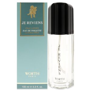 worth je reviens for women. eau de toilette spray, 3.3 ounces