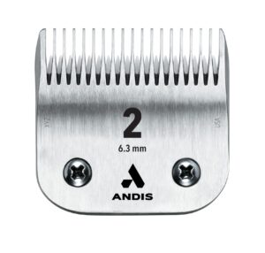 andis – 64078, ultra-edge carbon infused steel blade – detachable clippers with unique hardening process, long-lasting chrome plated blade – for agc, bdc, bgc, mbg series - size 2, 1/4-inch, chrome