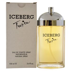 iceberg twice woman - floral aquatic fragrance for the modern woman - fresh and bright feminine edt spray perfume for women - invigorating notes of freesia, cyclamen, amber, sandalwood - 3.3 oz