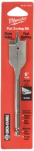 milwaukee accessory 48-27-1001 1" flat boring spade bit