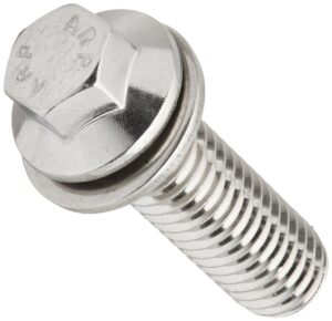 arp 6231250 5-pack of stainless steel hex bolts, size 3/8-16, 1.250 under head length