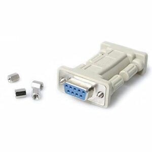 startech.com db9 rs232 serial null modem adapter - f/f - null modem adapter - db-9 (f) to db-9 (f) - nm9ff