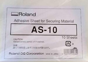 roland part as-10 adhesive sheets for engraver securing materials (pack of 10)