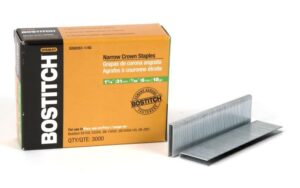 narrow crown finish staples - staple 5035 7/32cn 1-1/4galv. 3000 per box