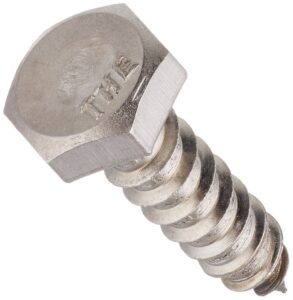 the hillman group 832000 1/4 x 1-inch stainless steel hex lag screw, 50-pack