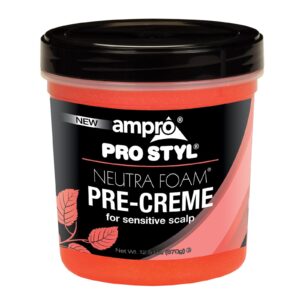 ampro pre-creme base for sensitive scalp - wax enhanced with petroleum jelly - formulated to protect your scalp during chemical processing - relieves and soothes scalp discomfort - 12.5 oz