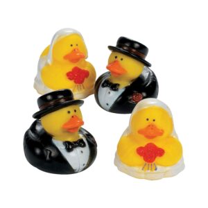 set of 12 wedding rubber duckies/ducks bride & groom/marriage